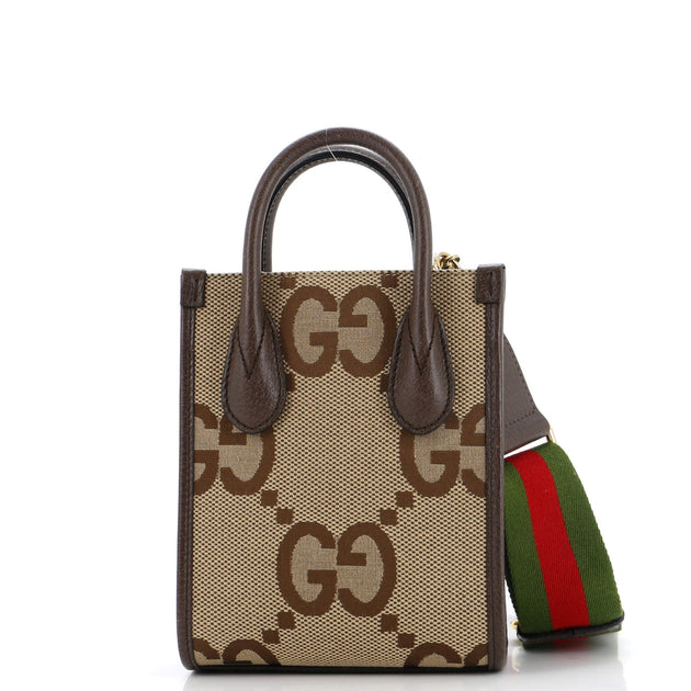 Gucci Vertical Tote Jumbo GG Canvas Mini | ShopSimon