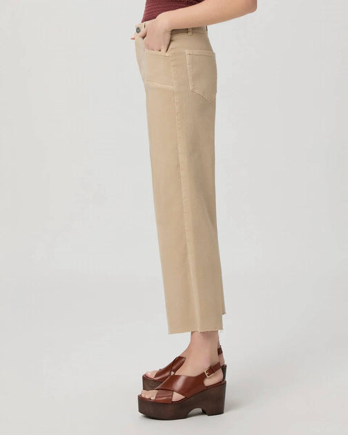 Paige Anessa With Set In Pockets And Raw Hem Jean In Vintage Soft