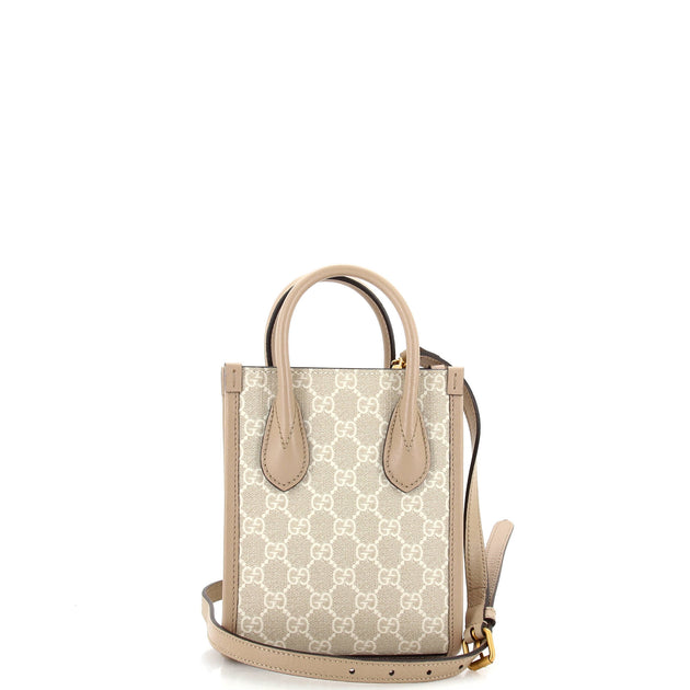 Gucci Interlocking G Patch Tote GG Coated Canvas Mini | ShopSimon