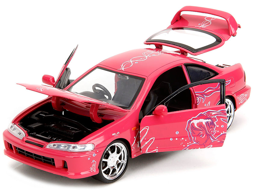 Jada 1995 Honda Integra Type R Pink With Graphics "fast & Furious Remix" Series 1/24 Diecast ...