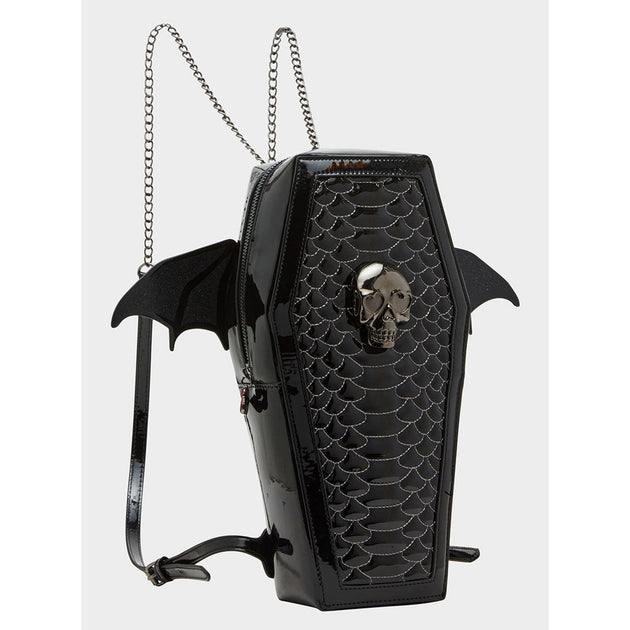 Betseyjohnson Kitsch Bat To The Bone Backpack Black | ShopSimon