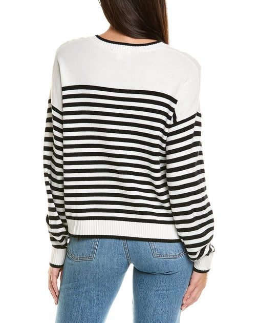 Splendid Santana Stripe Wool & Silk-blend Sweater | ShopSimon