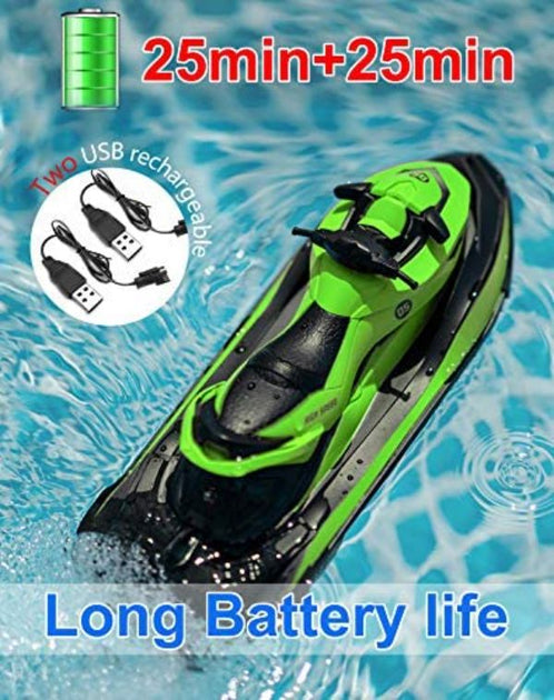 netjett Iokuki 2.4g Remote Control Boat With Lakes & Pools With 2 Batteries For Kids & Adults ...