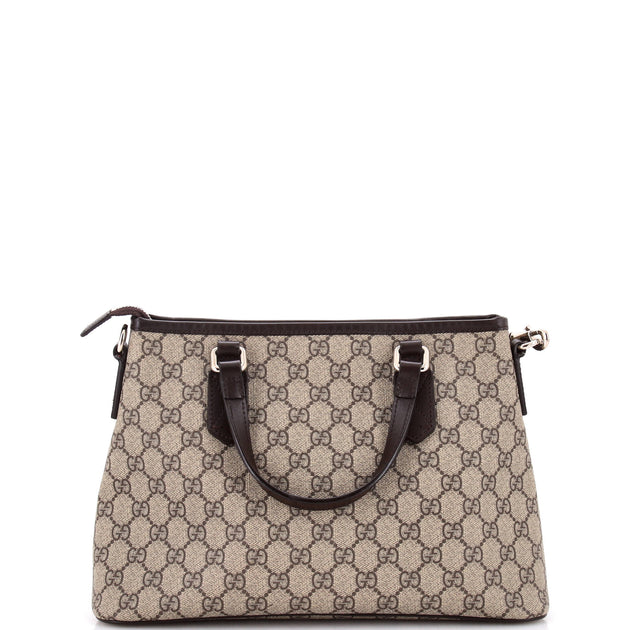 Gucci Convertible Zip Tote GG Coated Canvas Medium | ShopSimon