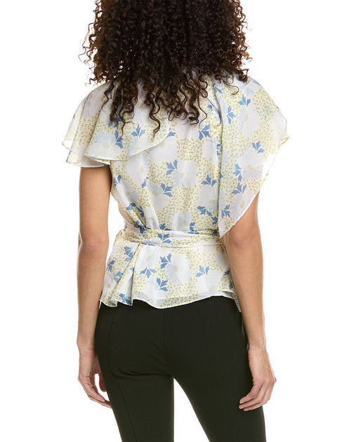 Ted Baker Ruffle Wrap Blouse | ShopSimon