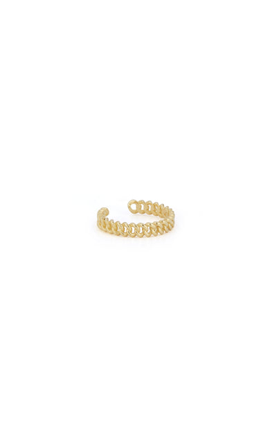 Ember Fine Jewelry 14K Gold Curb Chain Ear Cuff | ShopSimon