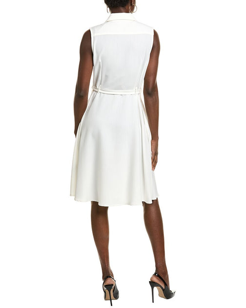 Sharagano Tie Waist Shirtdress | ShopSimon