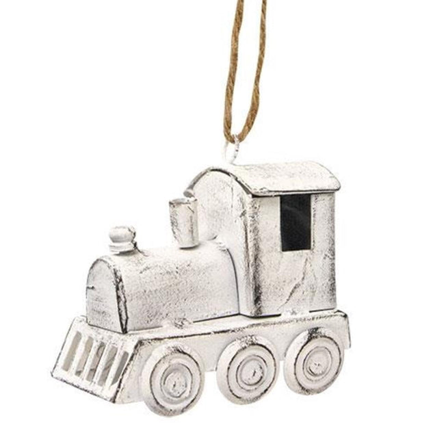 HomeGifo Shabby Chic Metal Train Ornament | ShopSimon