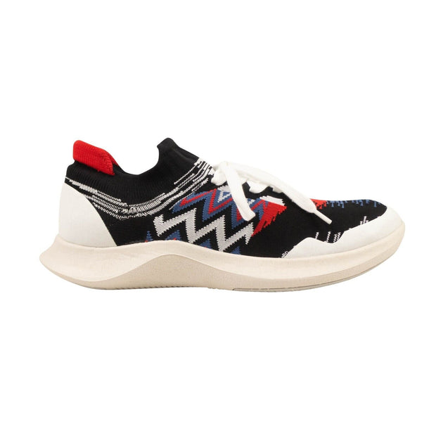MISSONI Acbc"" Fly Knit Sneakers - Black/red | ShopSimon