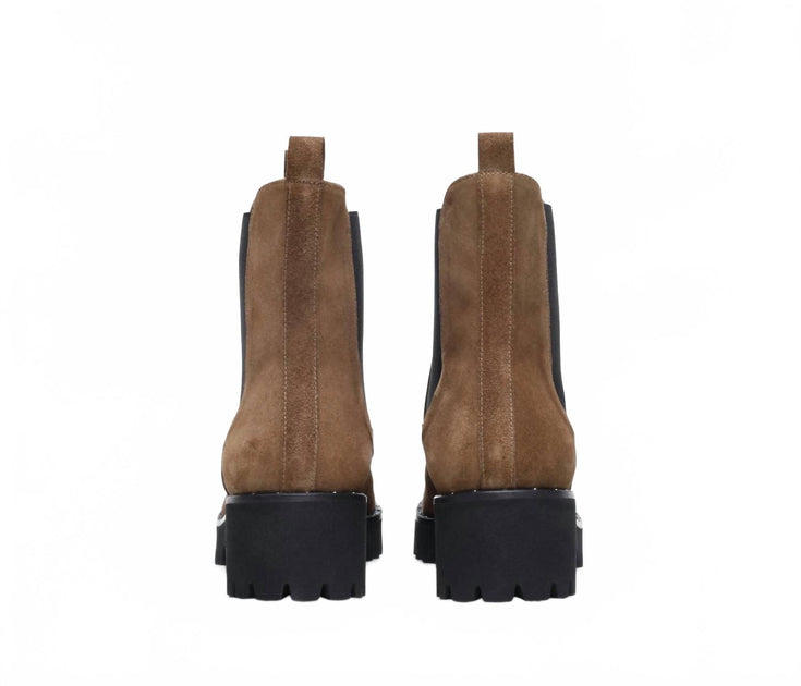 FREDA SALVADOR Women's Brooke Rain Resistant Boot In Brown | ShopSimon