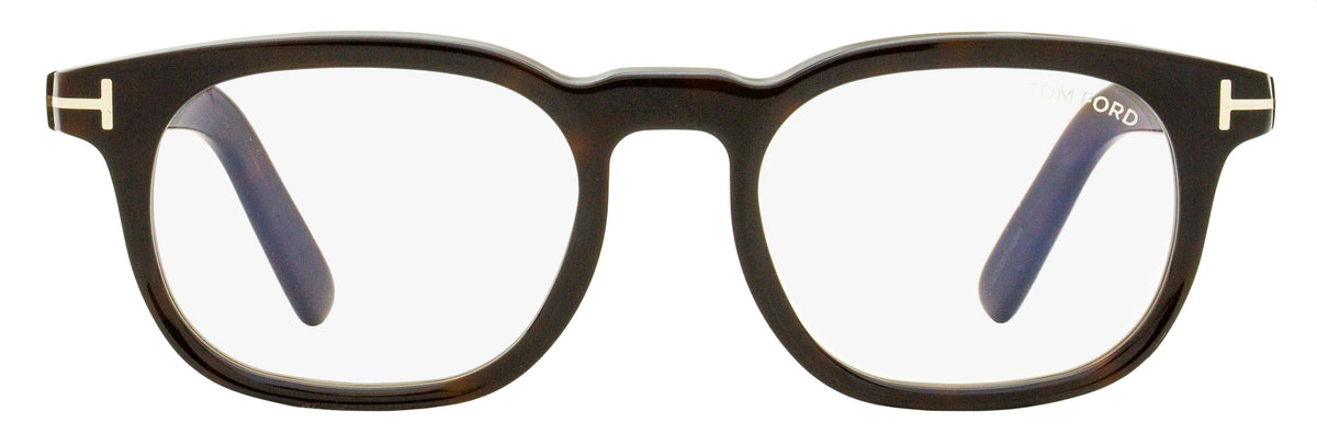 Tom Ford Men's Blue Block Eyeglasses Tf5930-d-b 052 Dark Havana 52mm ...