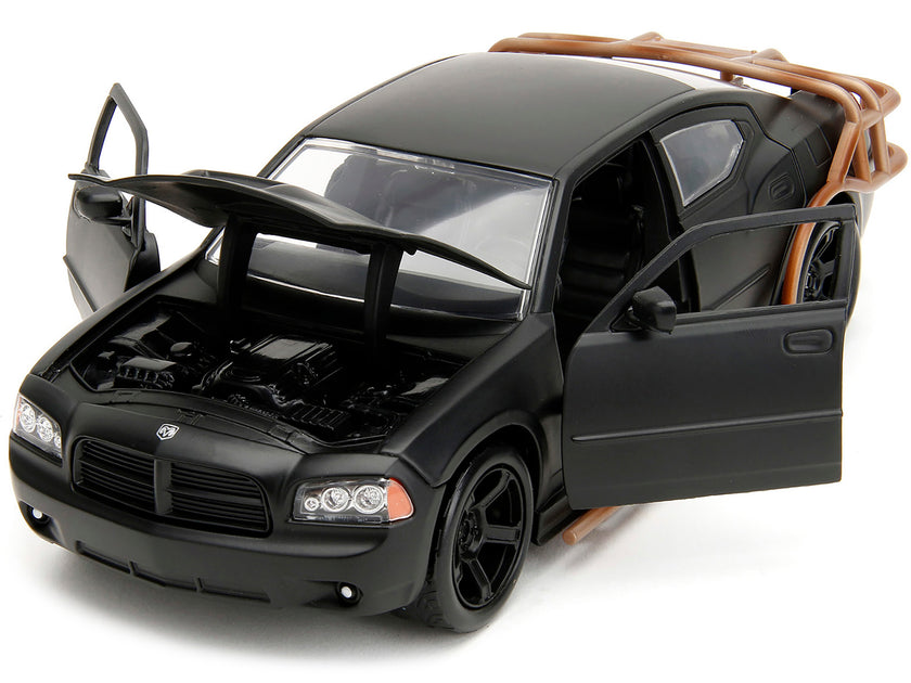 Diecast Model Jada 2006 Dodge Charger Matt Black with Outer Cage "Fast ...