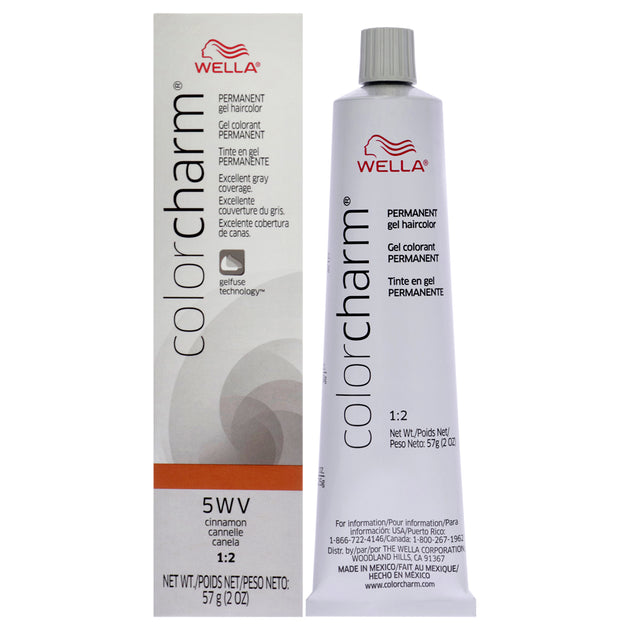 Wella Color Charm Permanent Hair Color Gel - 5wv Cinnamon By For Women ...