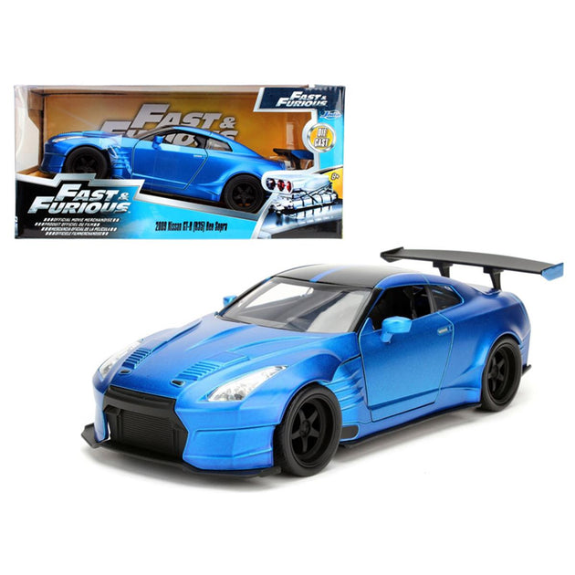Jada Toys Jada 1 by 24 Scale Diecast Brians 2009 Nissan GTR R35 Blue ...