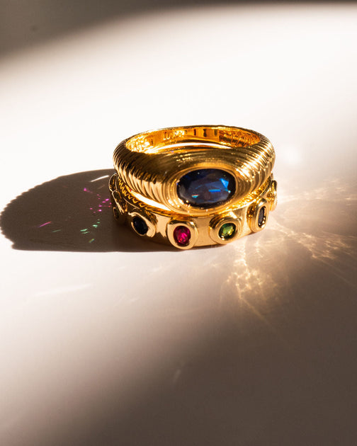 Luv Aj The Royale Stone Signet Ring | ShopSimon