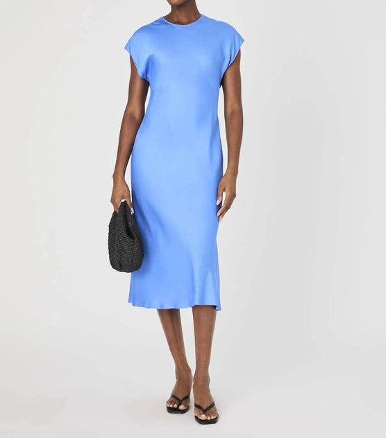 FRENCH CONNECTION Lila Dress In Blue | ShopSimon
