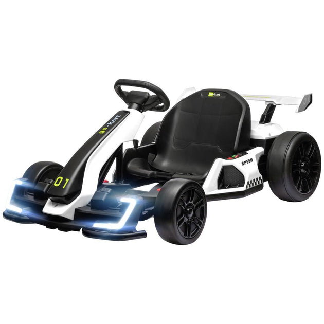 BreeBe Aosom 24V 7.5 MPH Electric Go Kart with Adjustable Seat ...