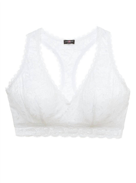 Cosabella Women's Never Say Never Curvy Racerback Bralette In White ...