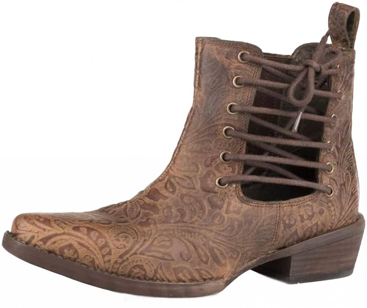 ROPER Women's Trooper Bootie In Brown | ShopSimon