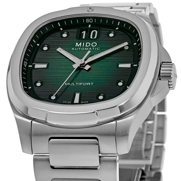 Mido Multifort Tv Big Date Green Dial Steel Men's Watch M049.526.11.091 ...