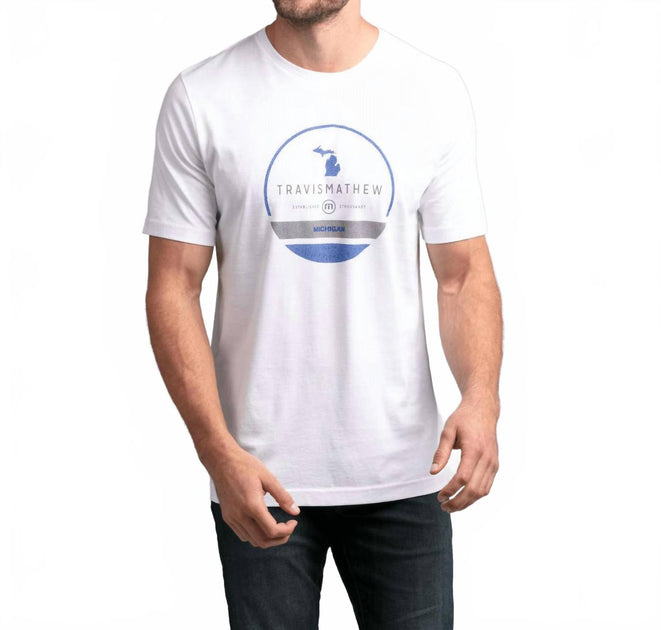 TravisMathew Nugent Tee In White | ShopSimon