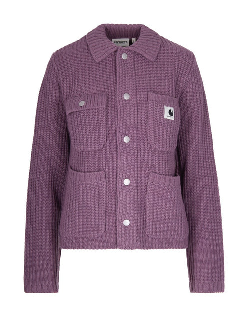 Carhartt Wip Chunky Knit Cardigan With Four Pockets And Button Closure ...