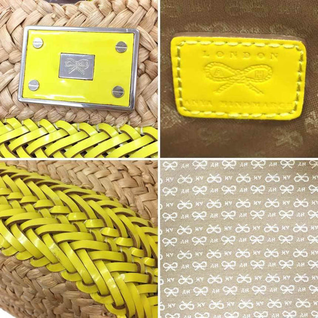 Anya Hindmarch Straw Leather Tote Bag (pre-owned) | ShopSimon