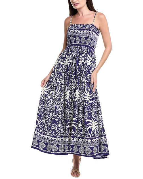 Vince Camuto Smocked Bodice Midi Dress | ShopSimon