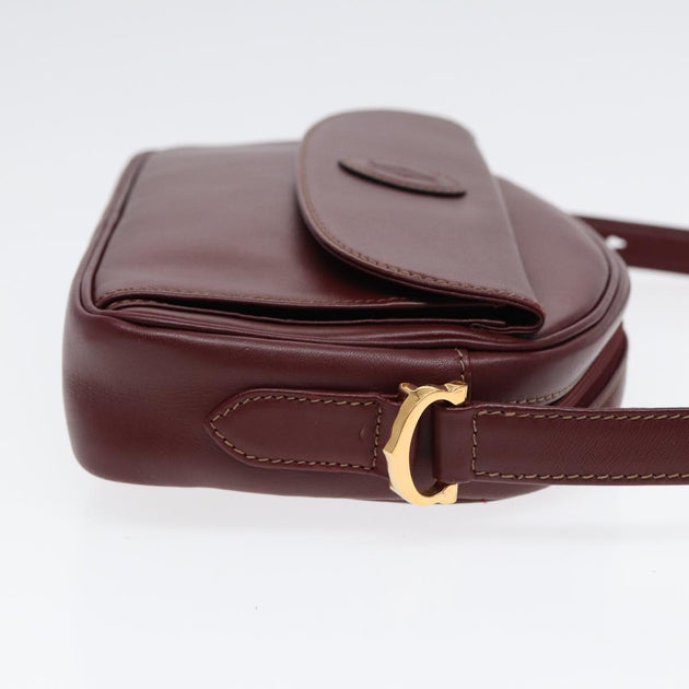 Cartier Must De Leather Shoulder Bag (pre-owned) | ShopSimon