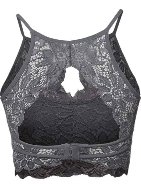 ZENANA Lace Bralette In Gray | ShopSimon