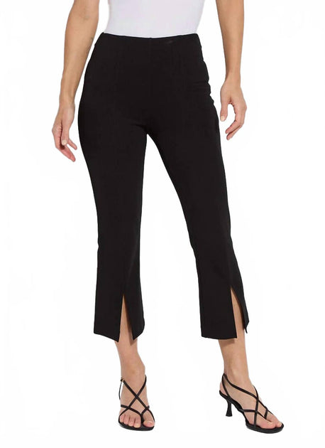 Lysse Chantae Split Ankle Kick Flare Pants In Black | ShopSimon