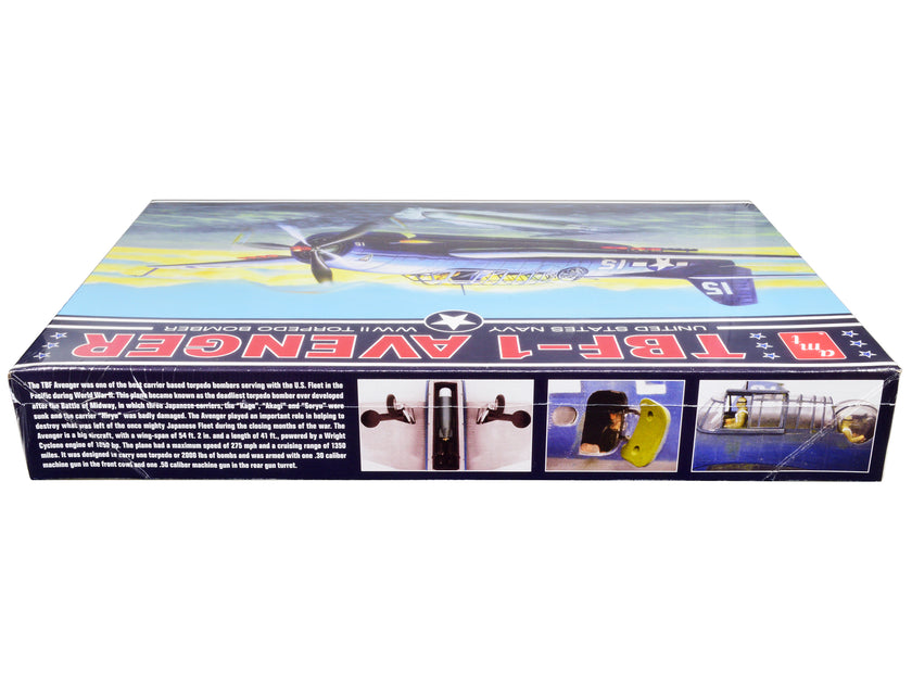 Diecast Model AMT Skill 2 Model Kit Grumman TBF-1 Avenger Torpedo ...