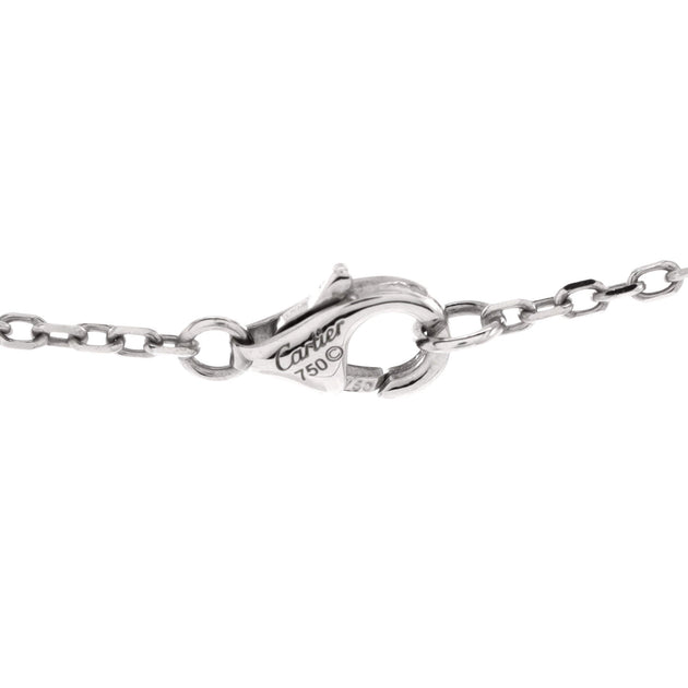 Cartier C Heart De Pendant Necklace 18k White Gold With Diamonds ...