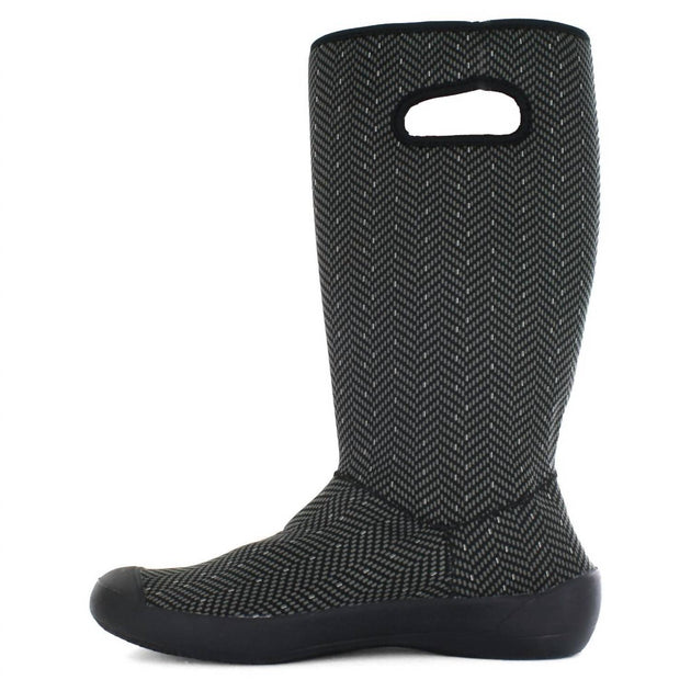 BOGS Women's Summit Boot In Black Herringbone | ShopSimon