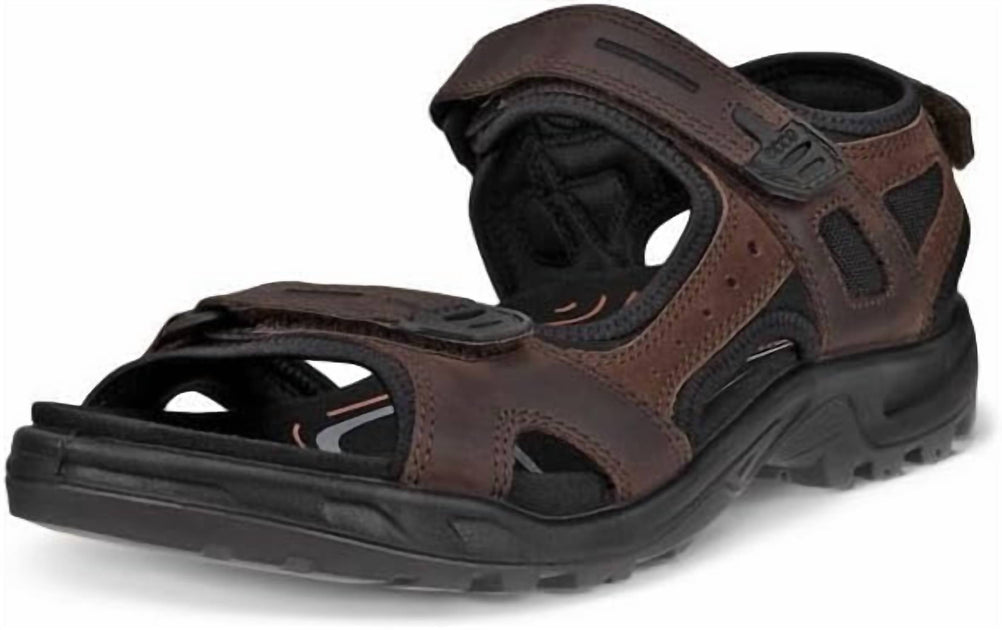 ECCO Men's Yucatan Sandal In Mocha | ShopSimon
