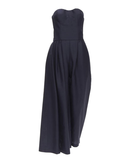 Christian Dior Raf Simons Navy Asymmetrical Leg Strapless Corset ...