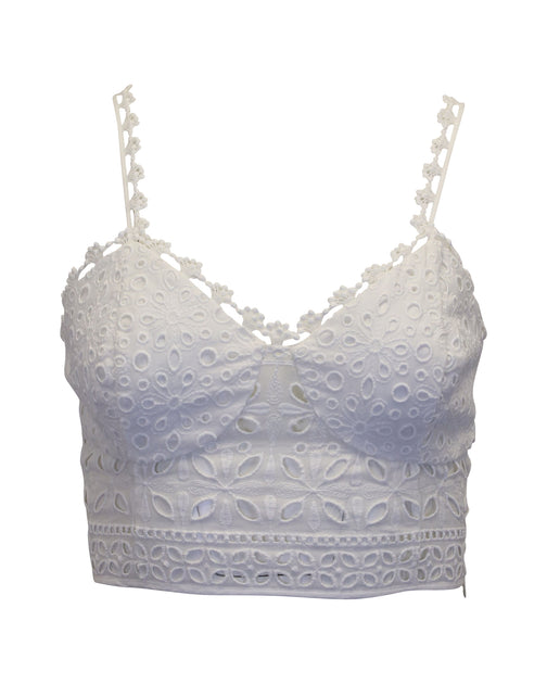Charo Ruiz Ibiza 3-piece Broderie Anglaise Suit Set In White Cotton ...