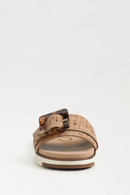 Sam Edelman Women's Ariane Slide Sandals In Natural Cork | ShopSimon