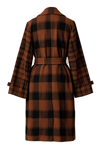 EMILY LOVELOCK Women's Deborah Coat In Brown | ShopSimon
