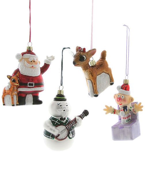 Cody Foster & Co. Retro Rudolph Characters 4 Assorted Ornaments | ShopSimon