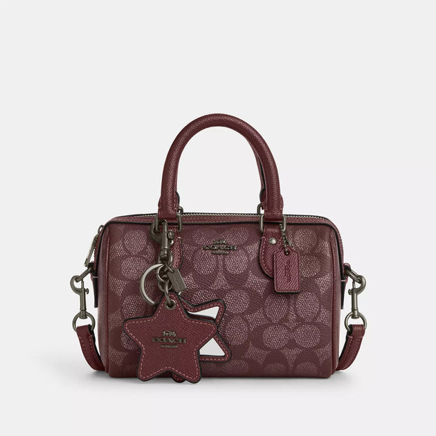 Coach Outlet Boxed Mini Rowan Crossbody Bag And Mirror Bag Charm Set In ...
