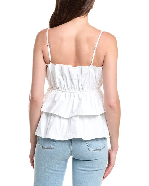 Milly Naomi Poplin Top | ShopSimon