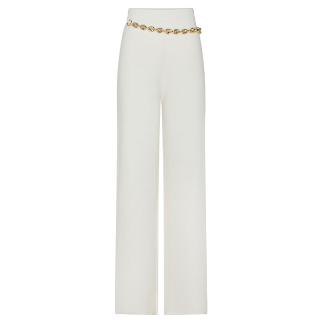 Paco Rabanne White "eight" trousers | ShopSimon