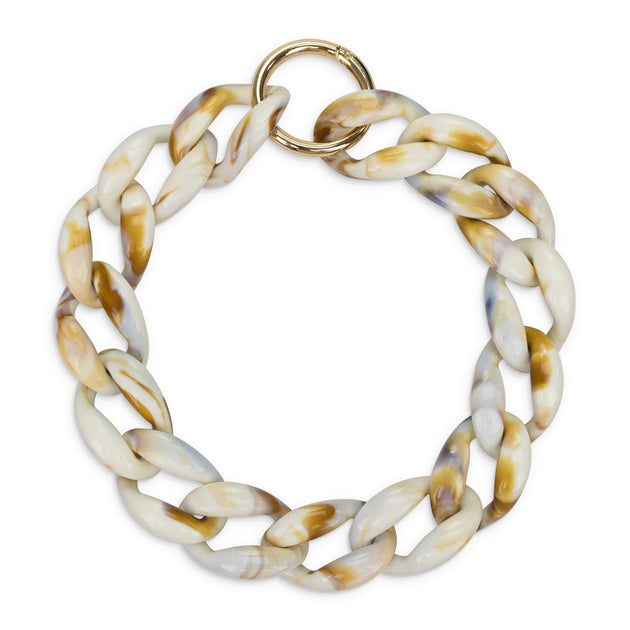 Peet Dullaert WHITE/BROWN SIPENTA CHAINE NECKLACE | ShopSimon