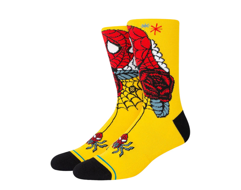 Stance X Spiderman Spidey Season Crew Yellow/red Socks A555d22spi-yel ...