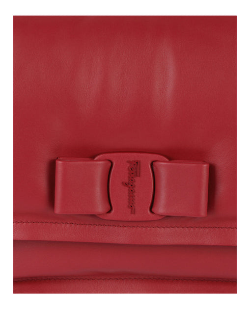Salvatore Ferragamo Vara Bow Leather Shoulder Bag | ShopSimon