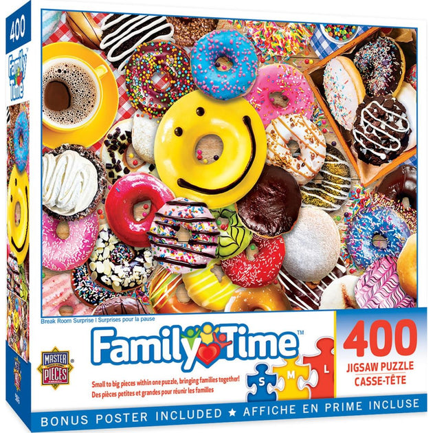 Masterpieces Family Time Break Room Surprise Puzzle 400 Piece | ShopSimon