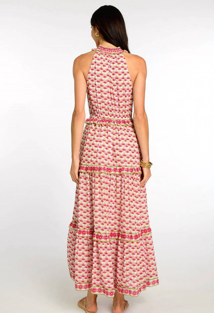 Elizabeth James The Label Ava Dress In Fan Flower | ShopSimon