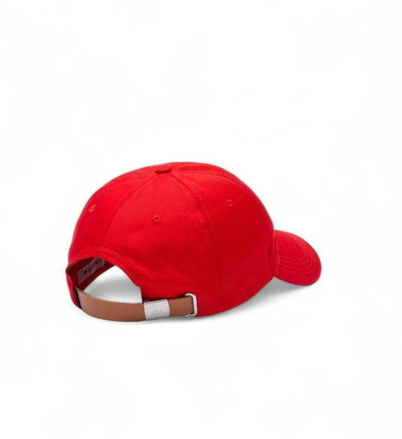 LACOSTE Men's Oversized-Croc Cap In Red | ShopSimon