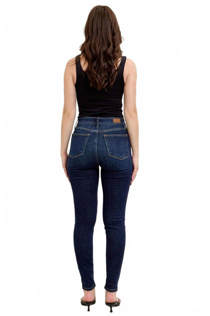 Judy Blue High Waist Hand Sand Skinny Jeans In Denim | ShopSimon